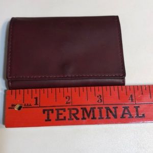 Bags | Hugo Bosca Burgundy Leather Keychain Purse | Poshmark